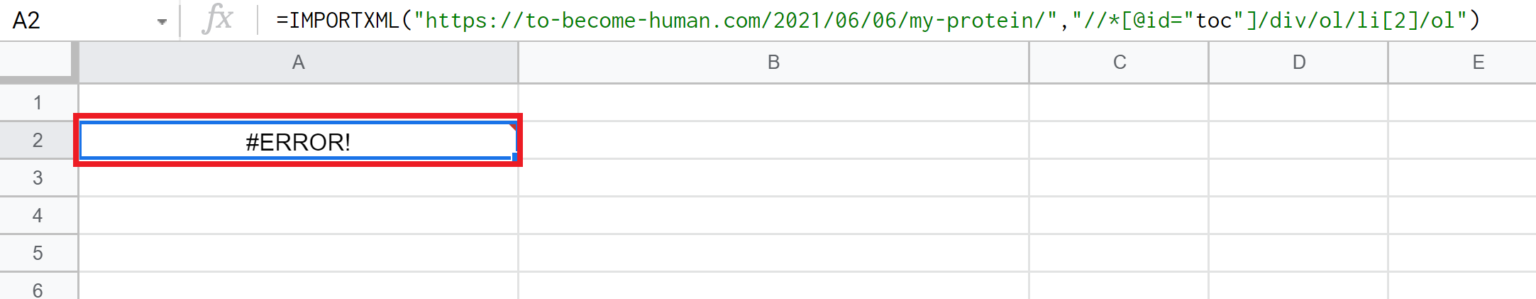 IMPORTXML関数でスプレッドシートにウェブページの情報を挿入する - Blog To Become Human